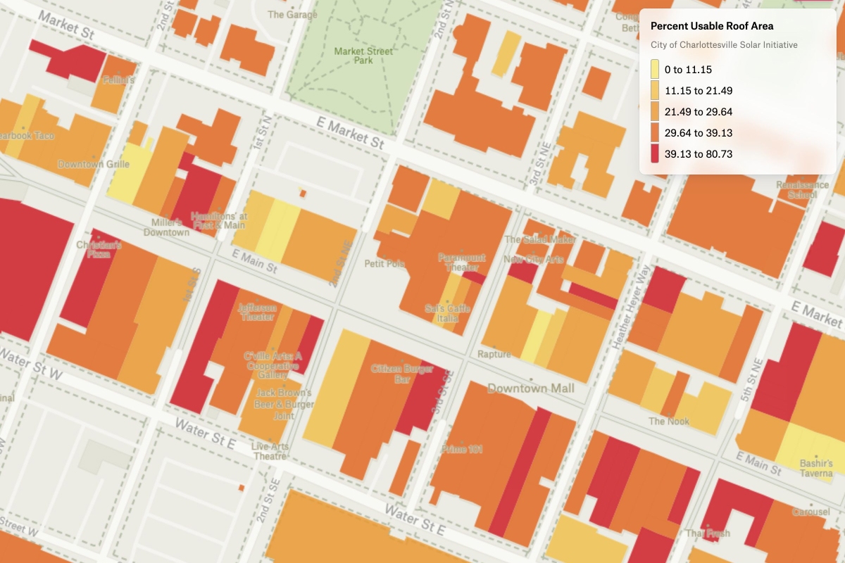 Solar Roof Potential - Felt Map Gallery